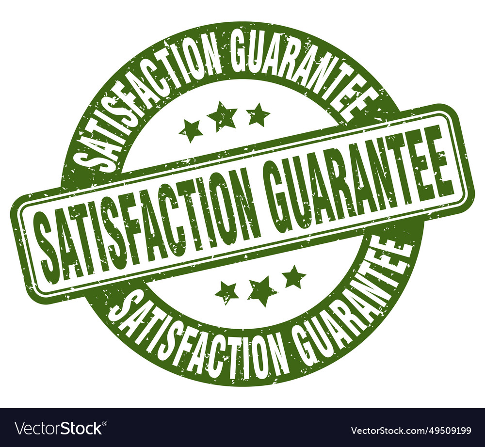 Satisfaction guarantee stamp satisfaction Vector Image Satisfaction guarantee stamp satisfaction Vector Image
