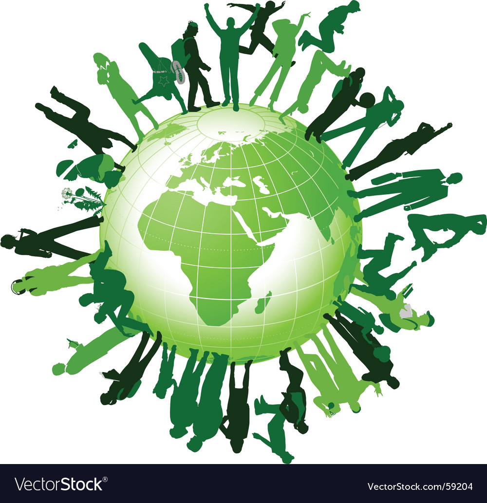 Global community Royalty Free Vector Image - VectorStock
