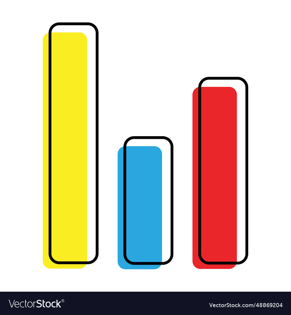 Graph analytics icon Royalty Free Vector Image