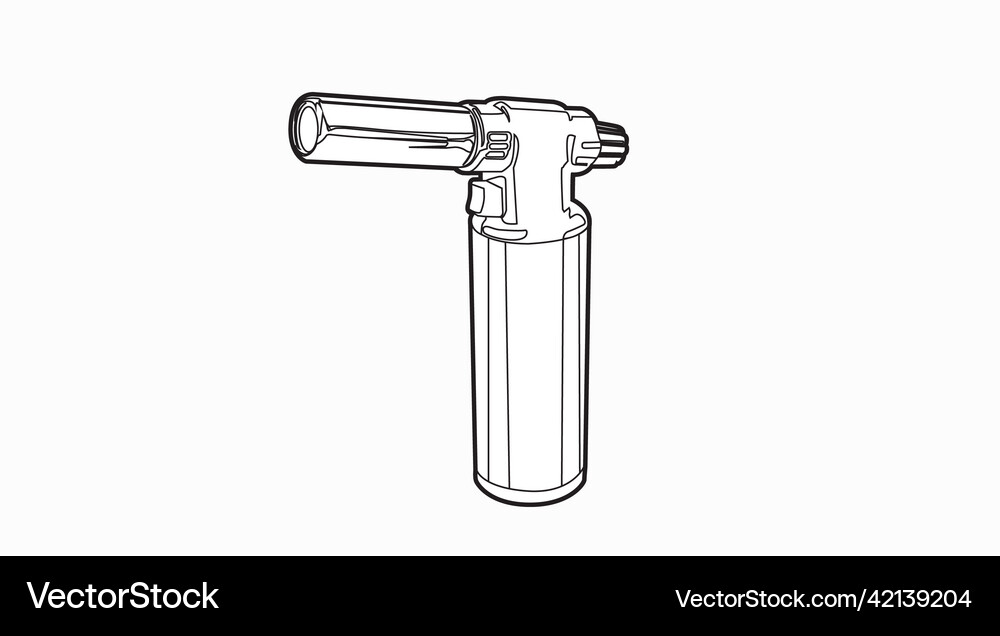 Isolated of a blowtorch Royalty Free Vector Image