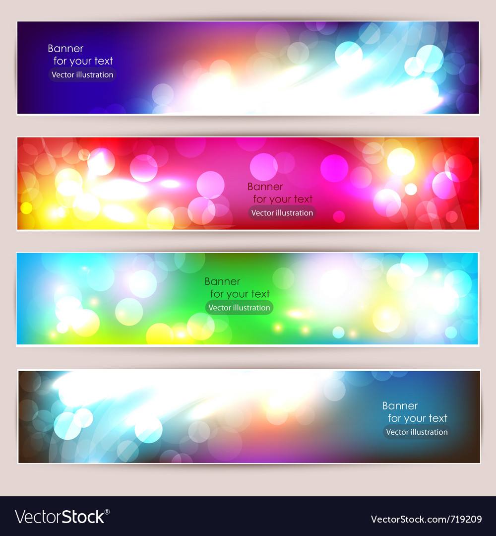 Abstract banner set Royalty Free Vector Image - VectorStock