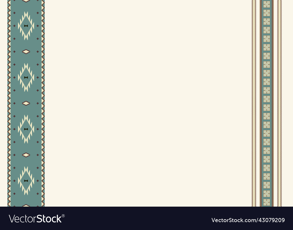 Ethnic Tribal Pattern Background With Copy Space Vector Image