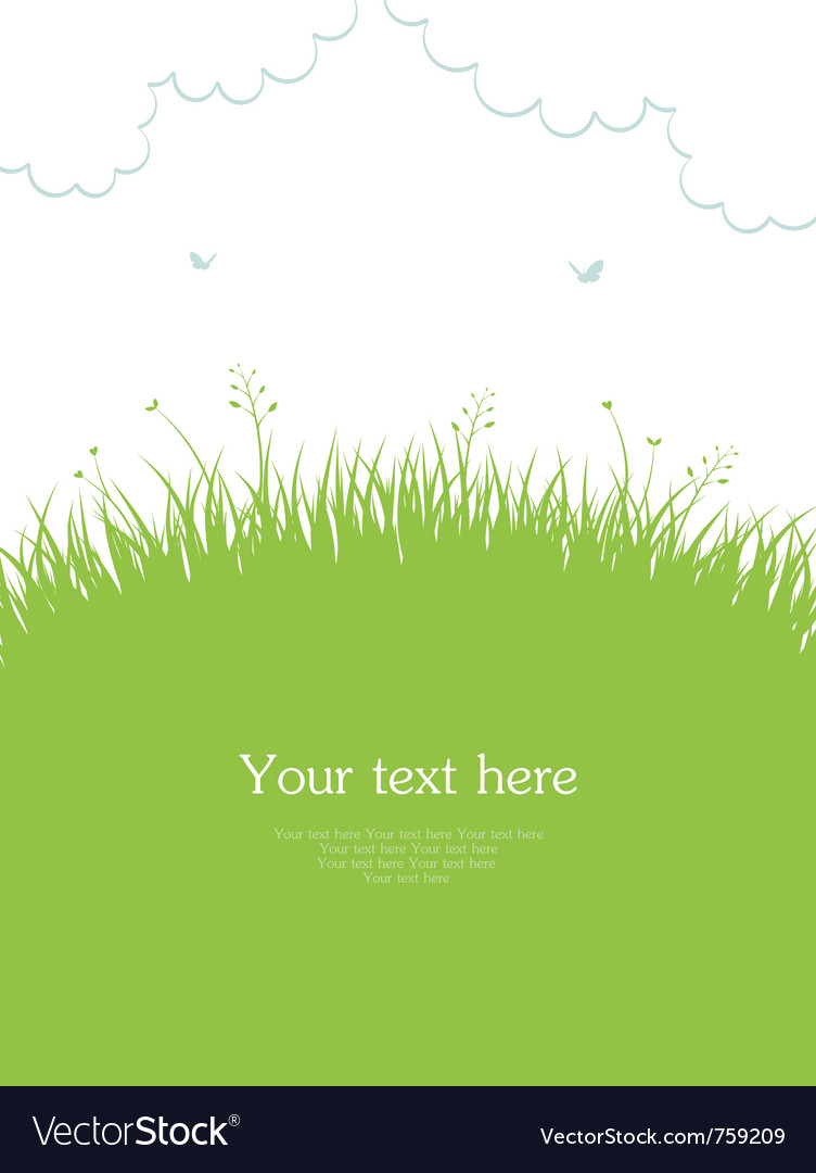 Grass template Royalty Free Vector Image - VectorStock