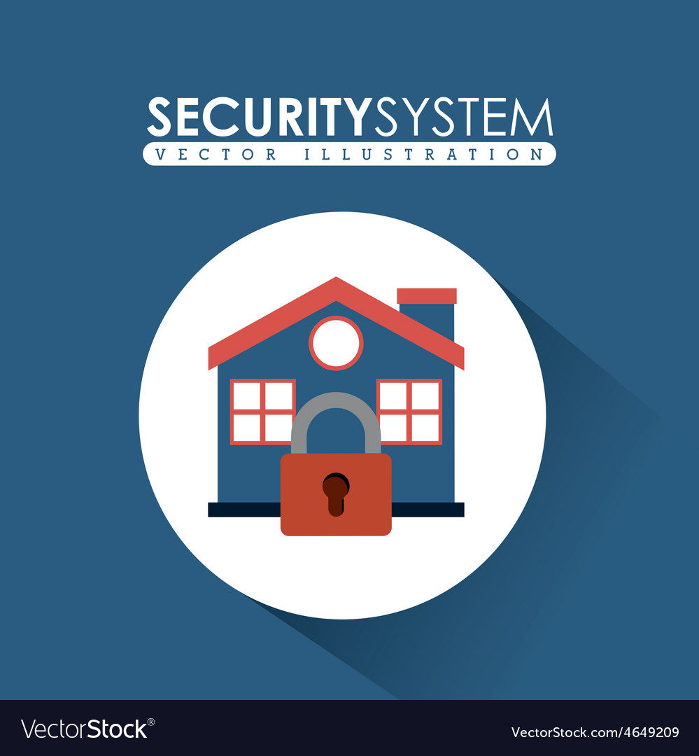 Security system design Royalty Free Vector Image