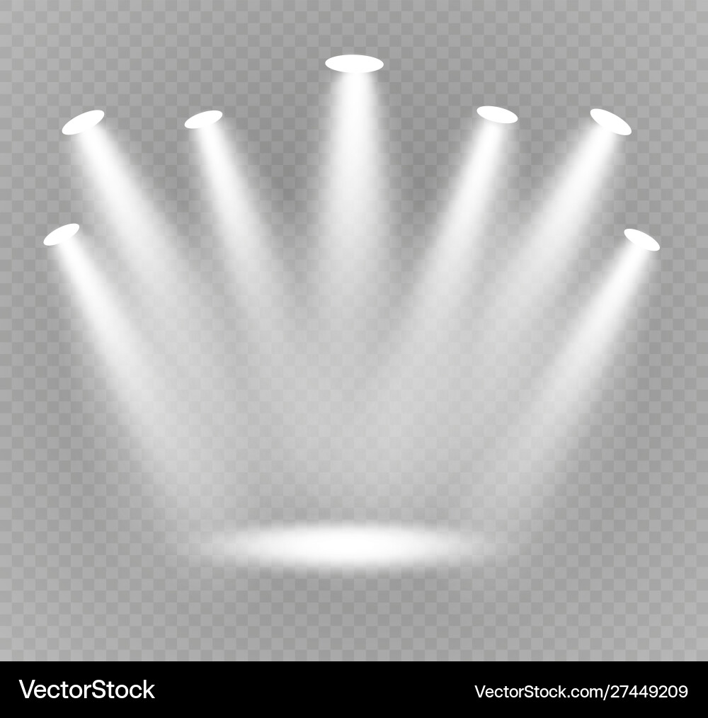 Spotlight light effect Royalty Free Vector Image