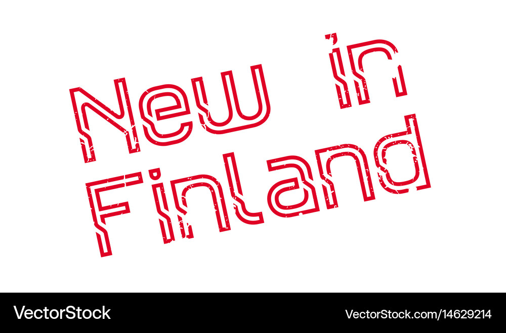 New in finland rubber stamp Royalty Free Vector Image