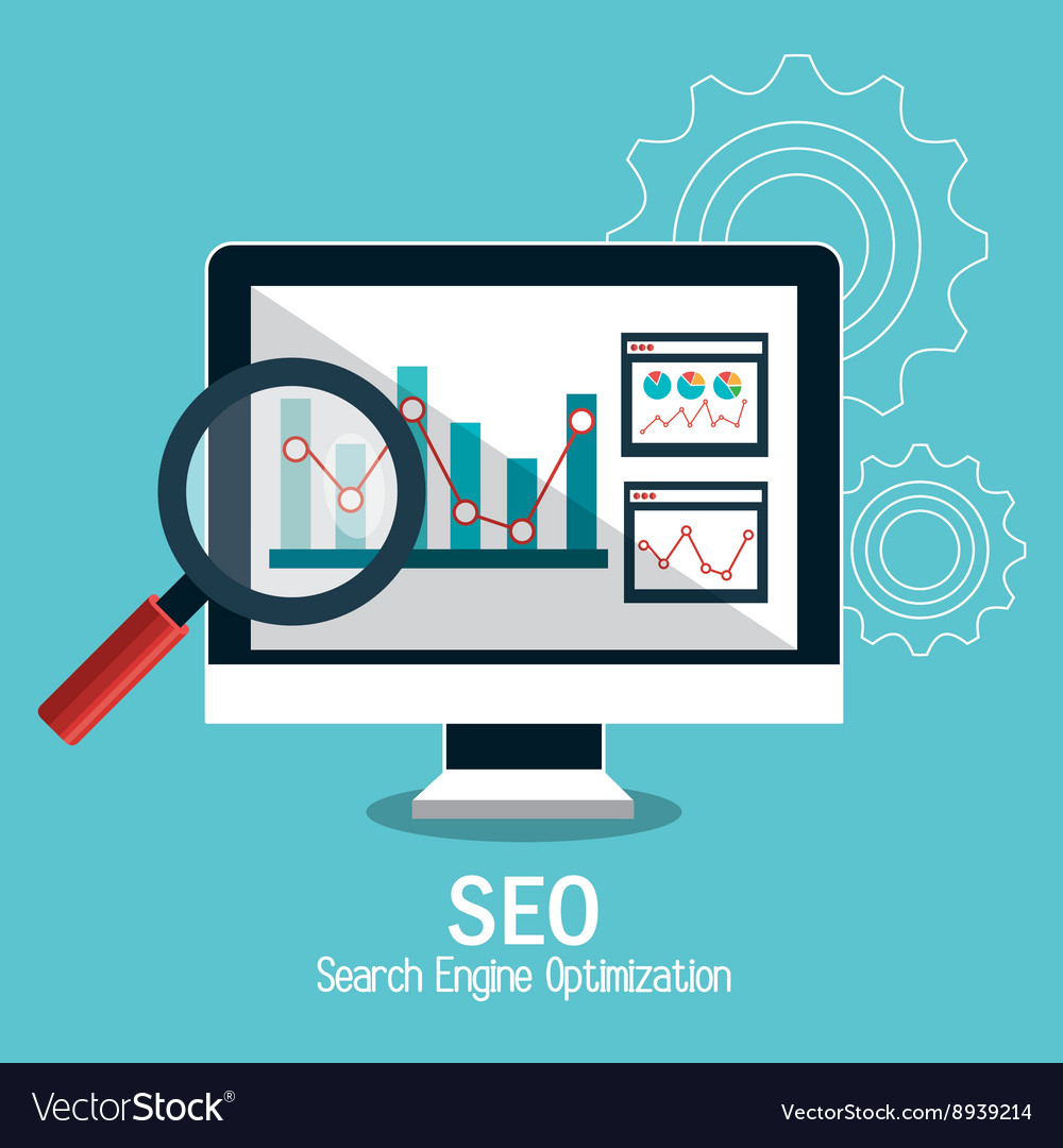 Search engine optimization design Royalty Free Vector Image