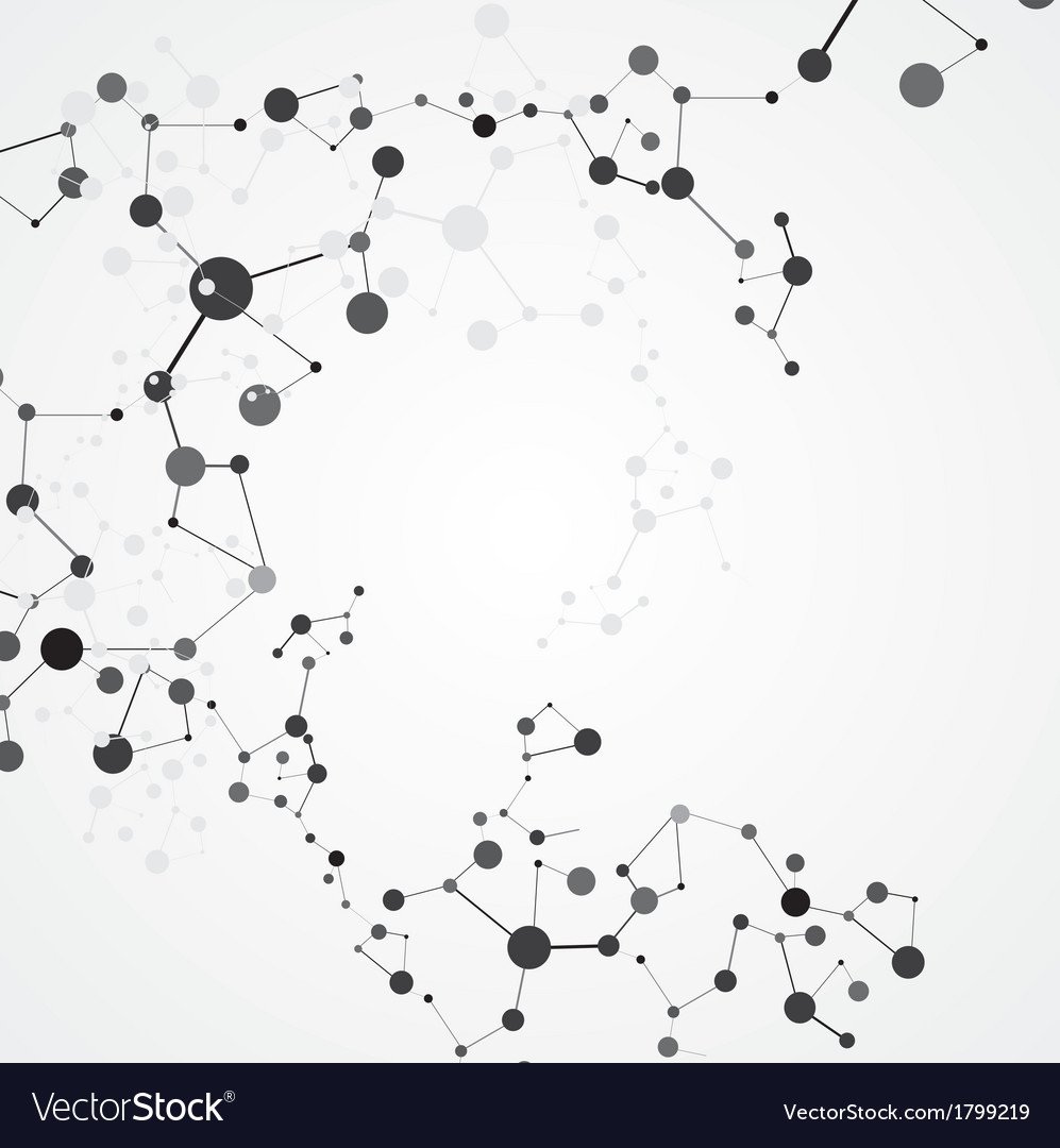 Abstract Molecular Structure Royalty Free Vector Image
