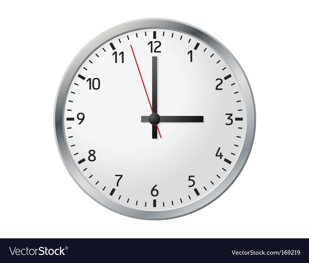 Clock Royalty Free Vector Image - VectorStock