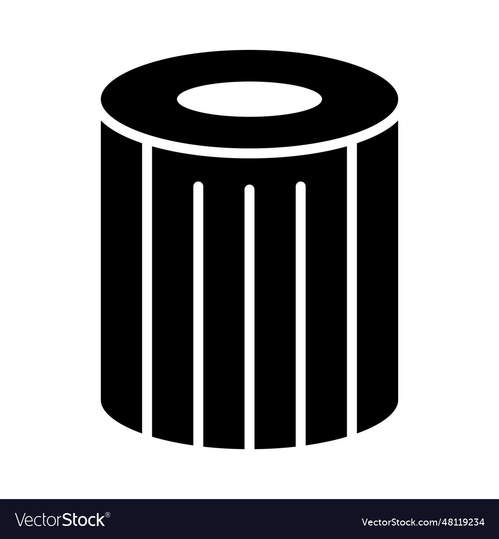 Air filter glyph icon for personal and commercial Vector Image