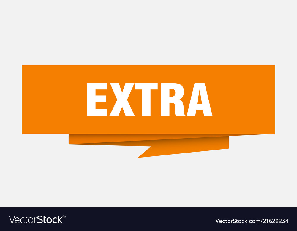 Extra Royalty Free Vector Image - VectorStock
