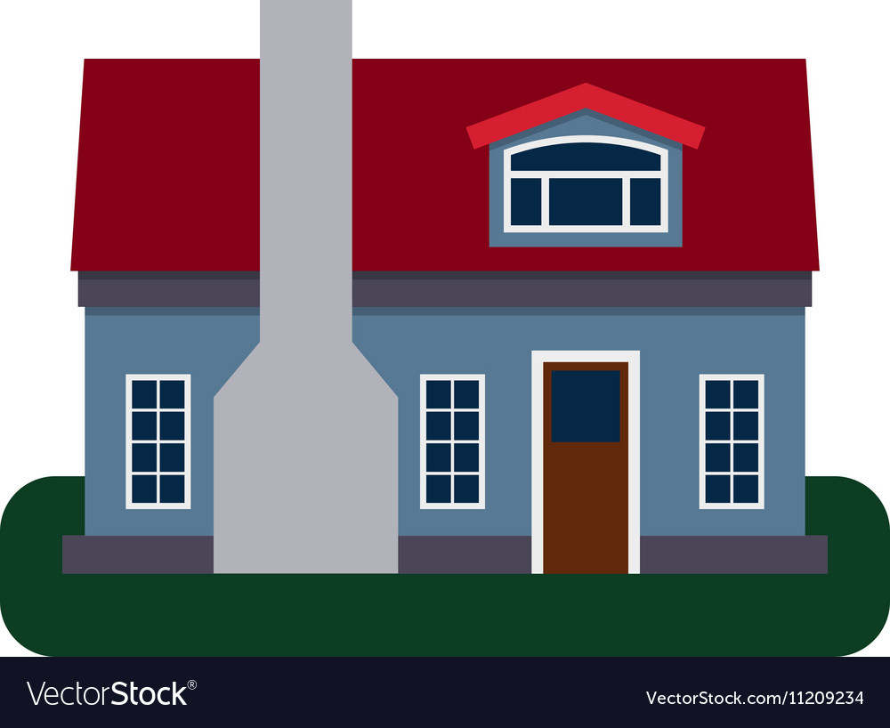 House front view Royalty Free Vector Image - VectorStock