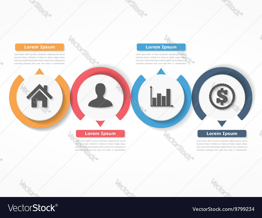 Process chart Royalty Free Vector Image - VectorStock