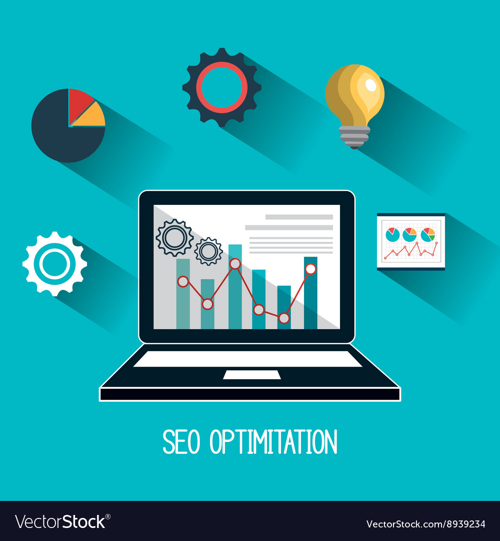 Search engine optimization design Royalty Free Vector Image