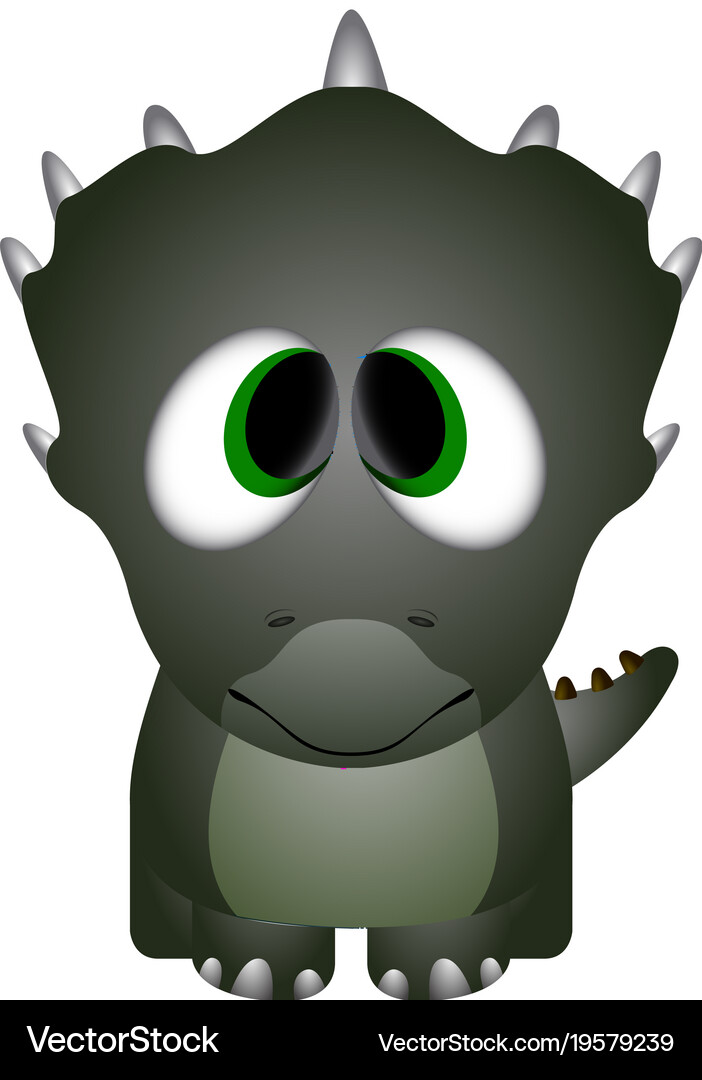 Isolated cute dinosaur Royalty Free Vector Image