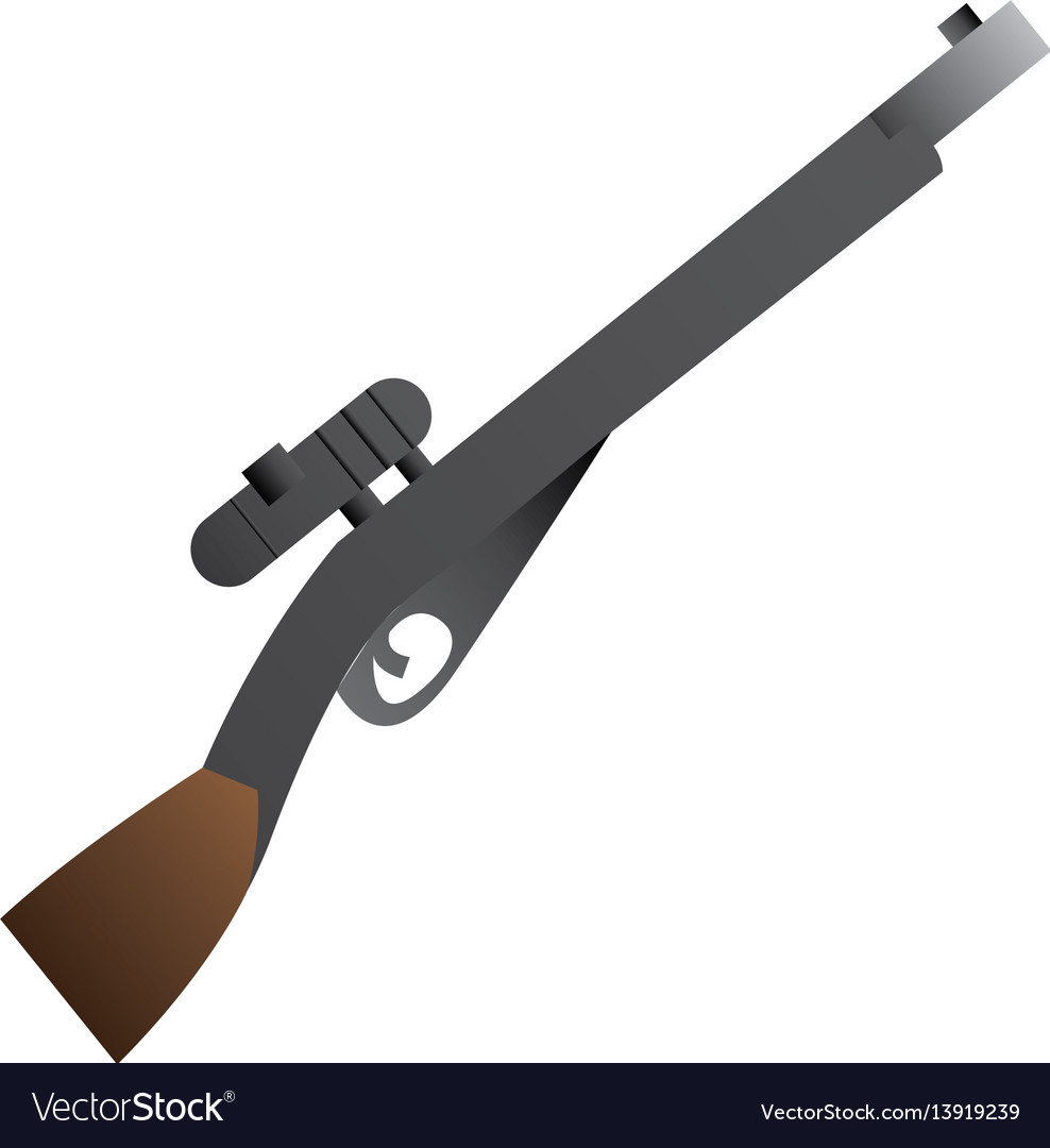 Isolated weapon Royalty Free Vector Image - VectorStock