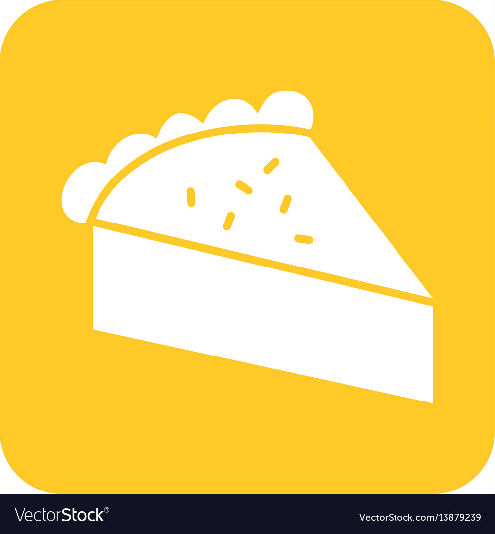Slice pie Royalty Free Vector Image - VectorStock