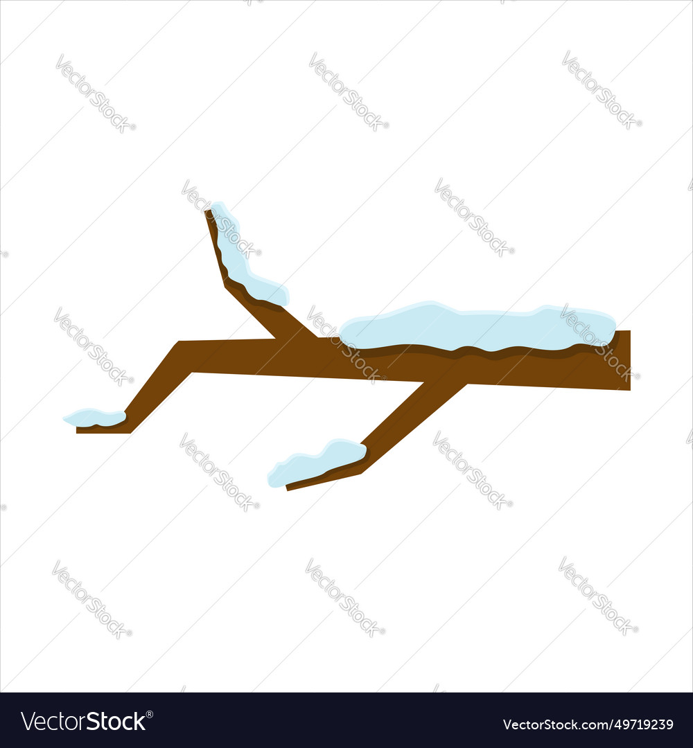 Winter element flat design Royalty Free Vector Image