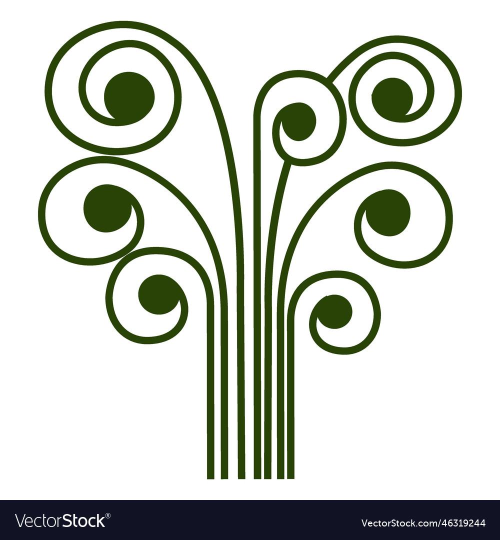 Abstract tree icon Royalty Free Vector Image - VectorStock