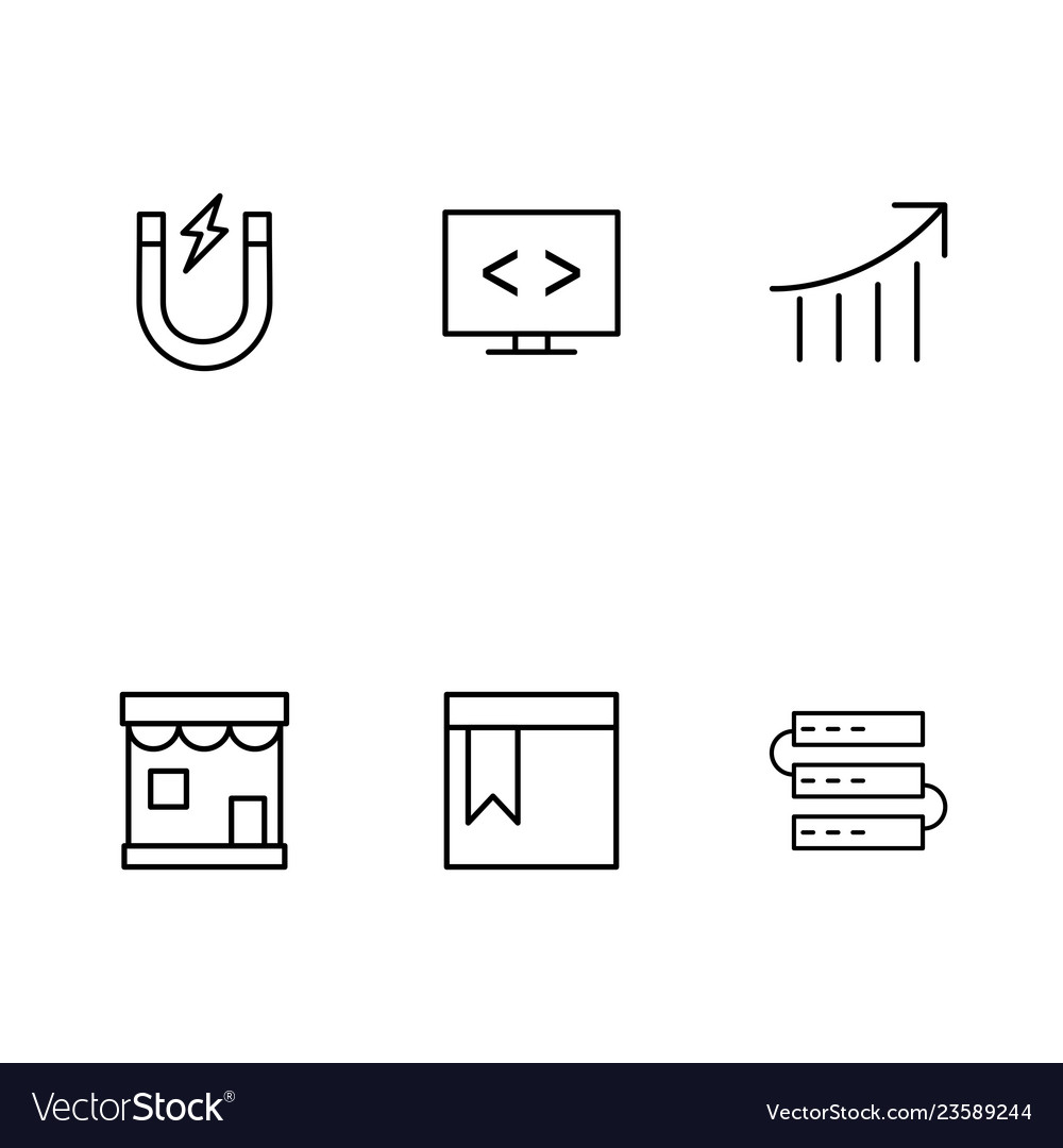 Set of seo search engine optimization icons Vector Image