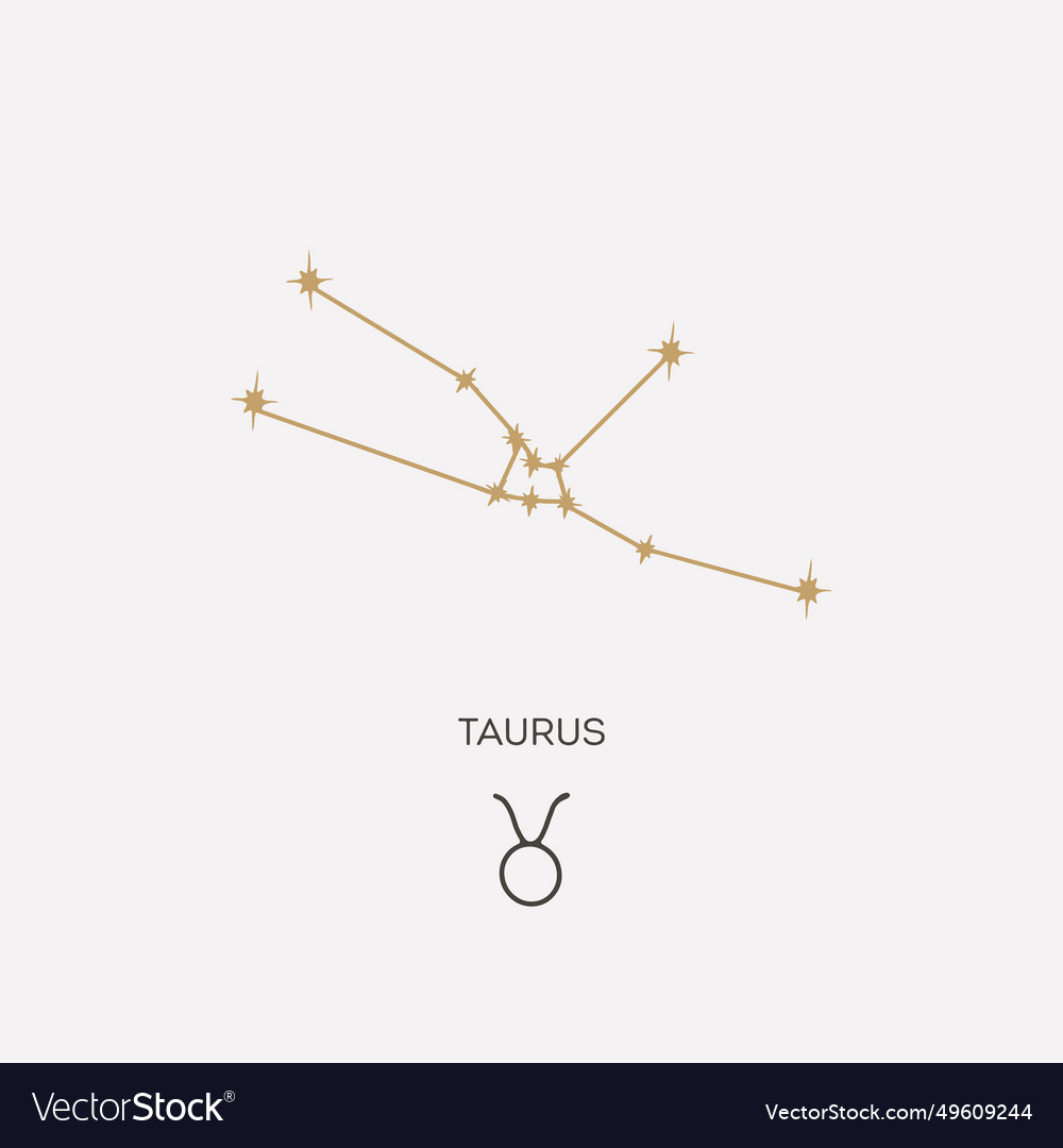 Taurus constellation Royalty Free Vector Image