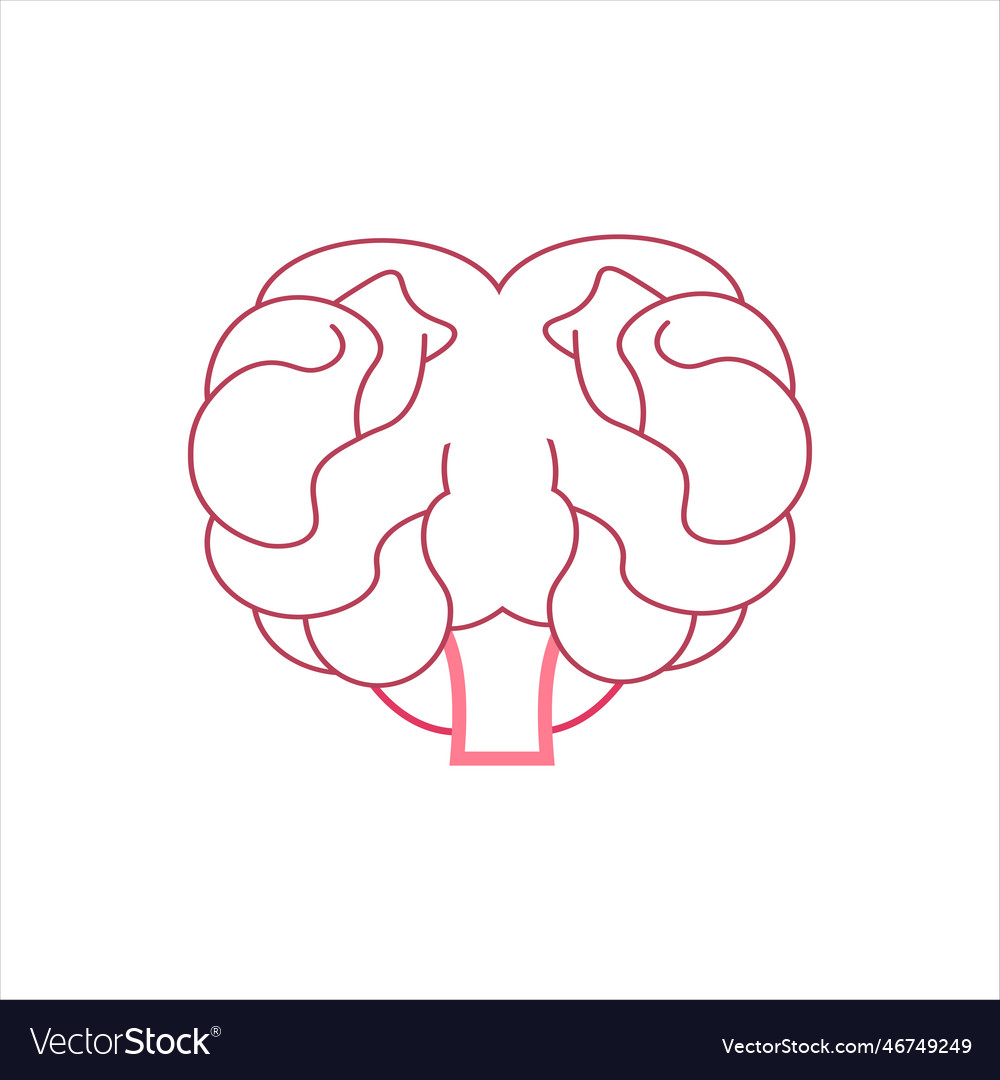 Brain mind intelligence Royalty Free Vector Image
