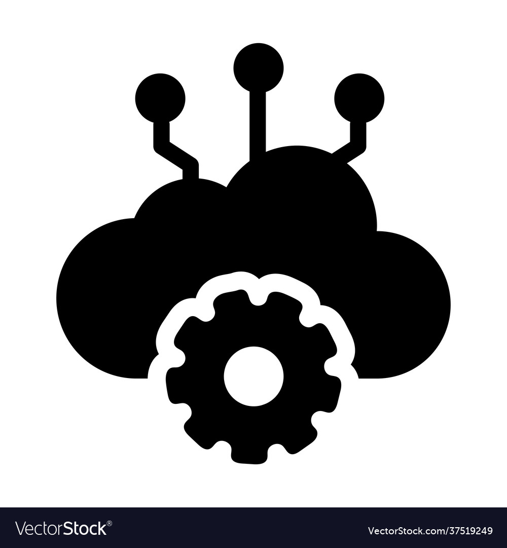 Cloud setting Royalty Free Vector Image - VectorStock