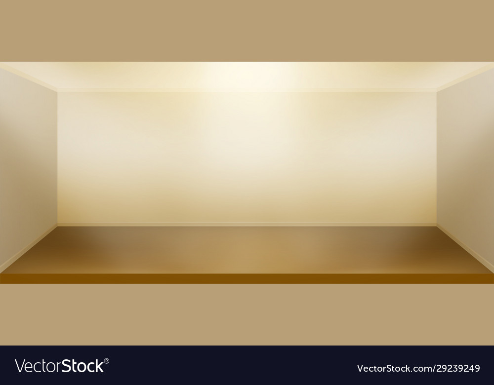 Illuminated realistic studio background Royalty Free Vector