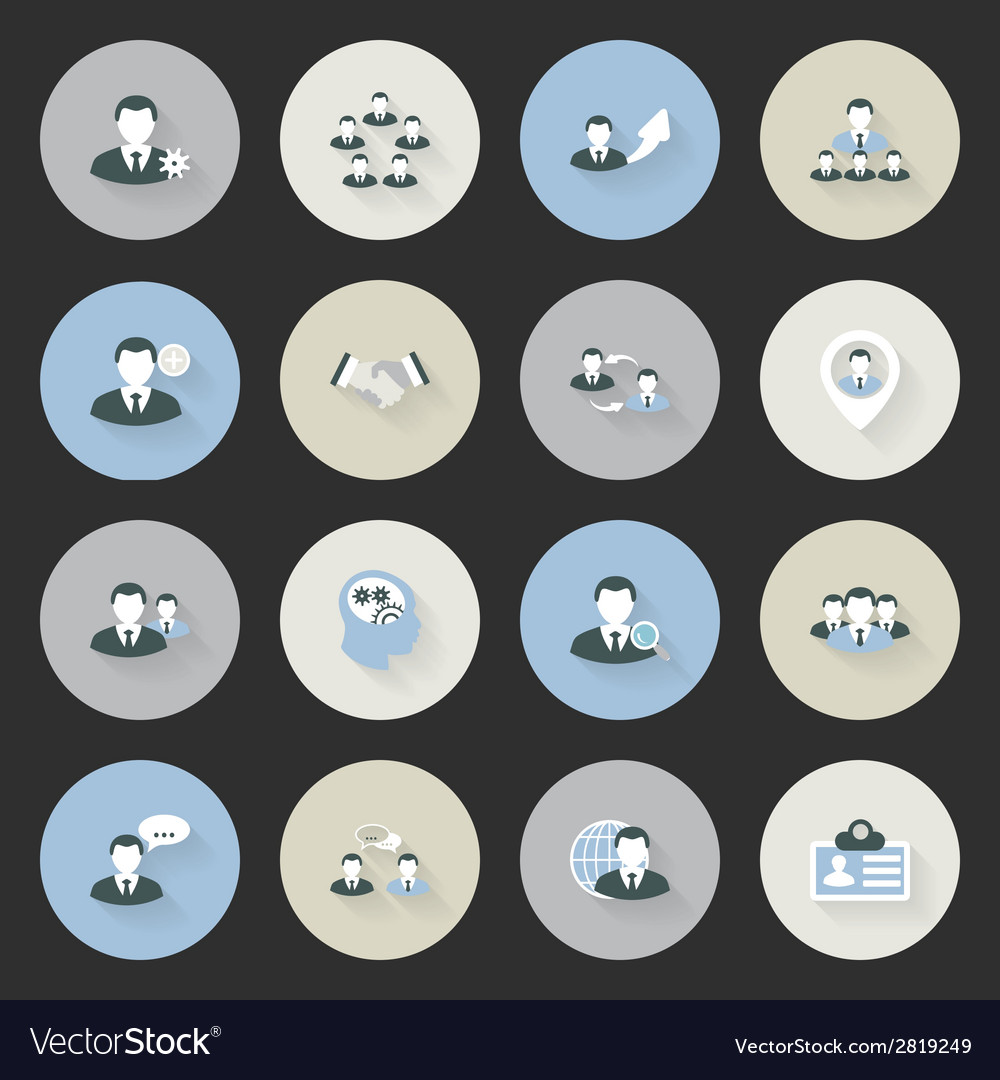 Interaction icons set Royalty Free Vector Image