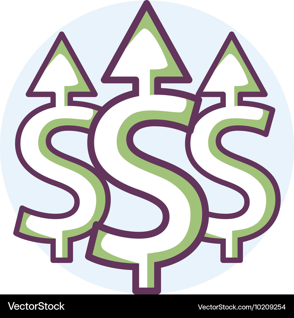 Dollar icon Royalty Free Vector Image - VectorStock