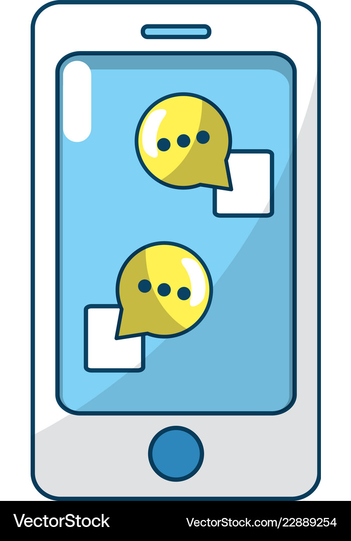 Technology smartphone cartoon Royalty Free Vector Image