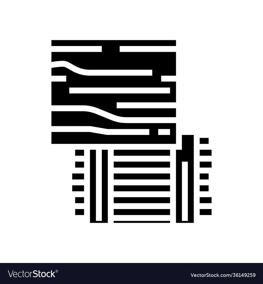 Osb oriented strand board glyph icon Royalty Free Vector