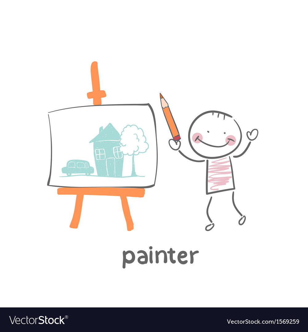 Painter Royalty Free Vector Image - VectorStock