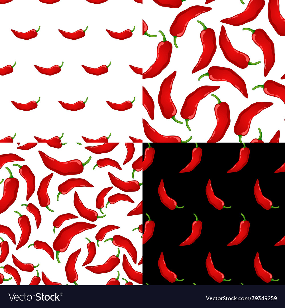 Pepper seamless pattern Royalty Free Vector Image