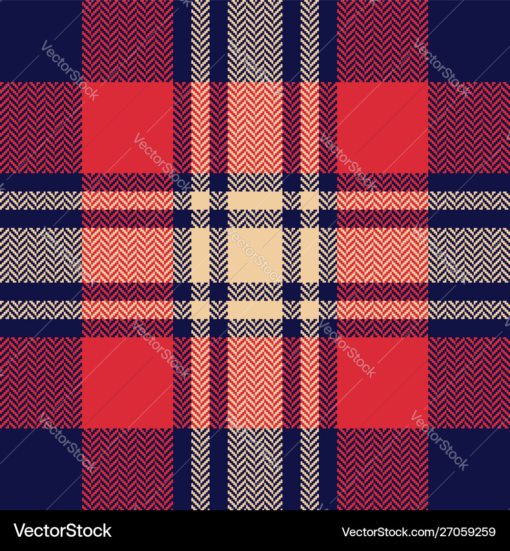 Seamless tartan pattern Royalty Free Vector Image
