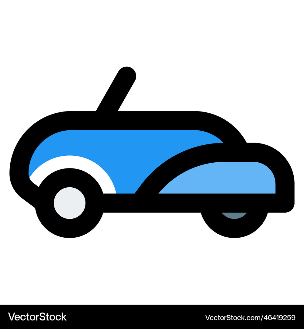 Unique designed roadster car for recreation Vector Image