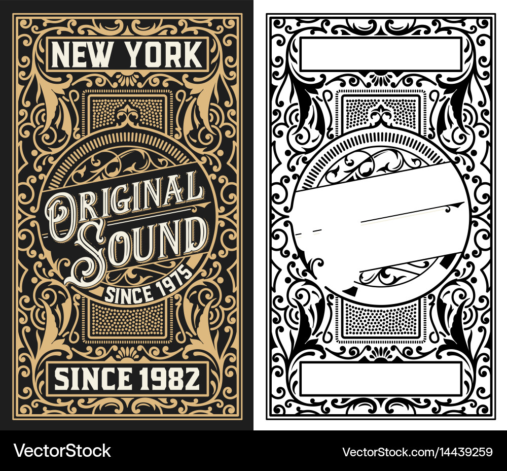 Vintage card western style Royalty Free Vector Image