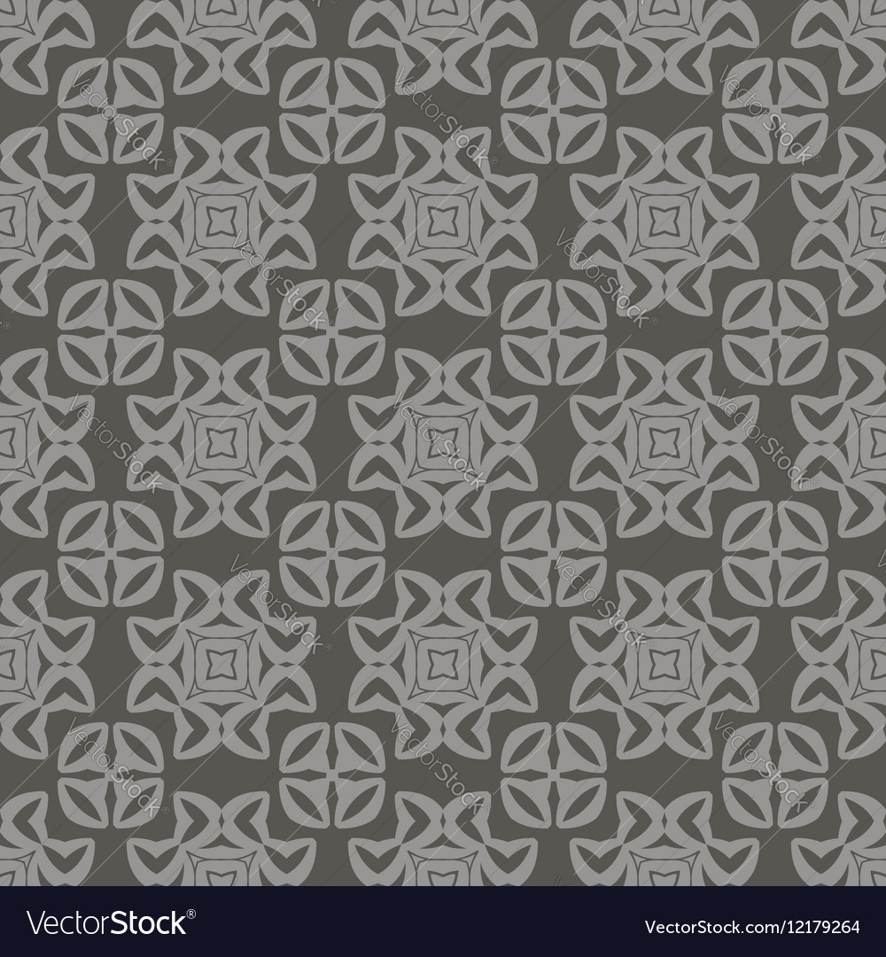 Grey ornamental seamless line pattern Royalty Free Vector