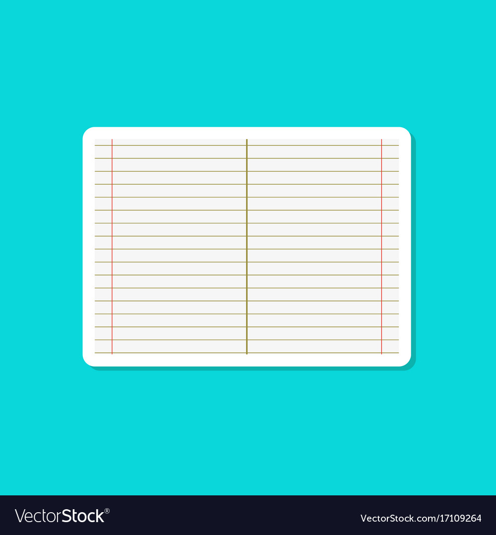 Paper Sticker On Stylish Background School Vector Image