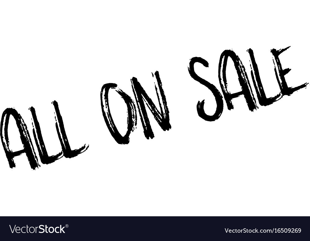 All on sale rubber stamp Royalty Free Vector Image