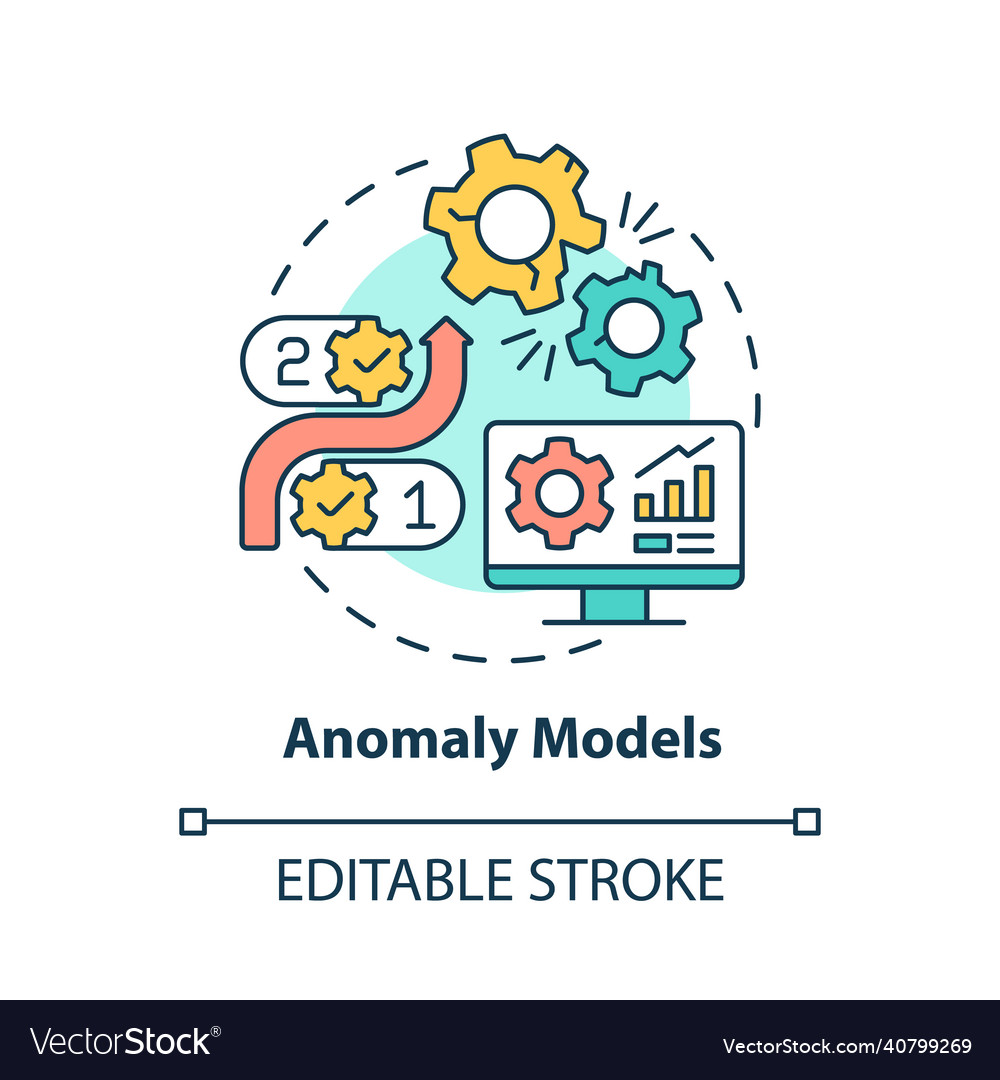 Anomaly Models Concept Icon Royalty Free Vector Image