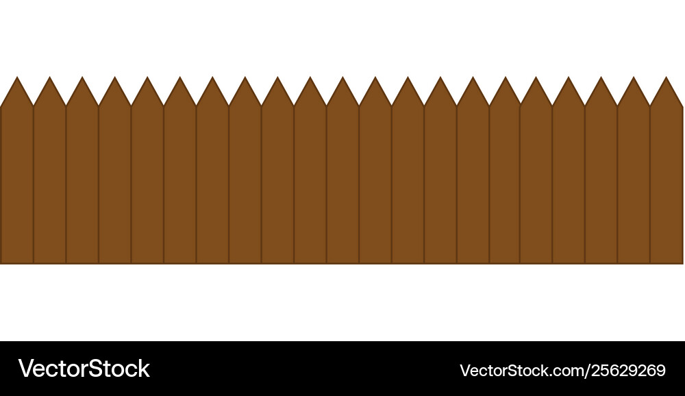 Picket fence wooden textured Royalty Free Vector Image