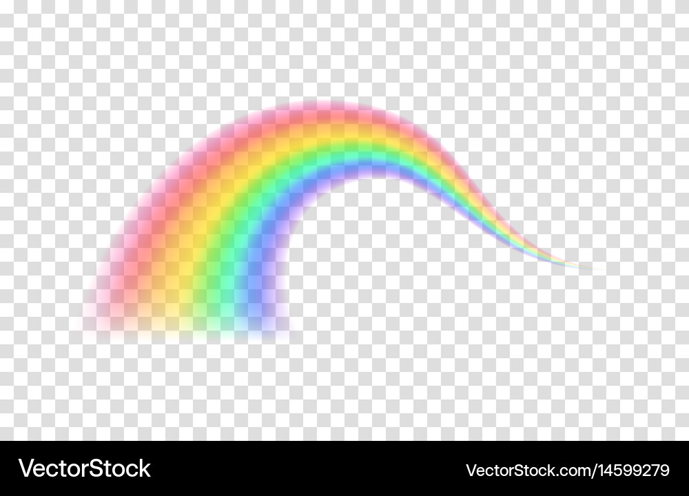 Transparent rainbow Royalty Free Vector Image - VectorStock