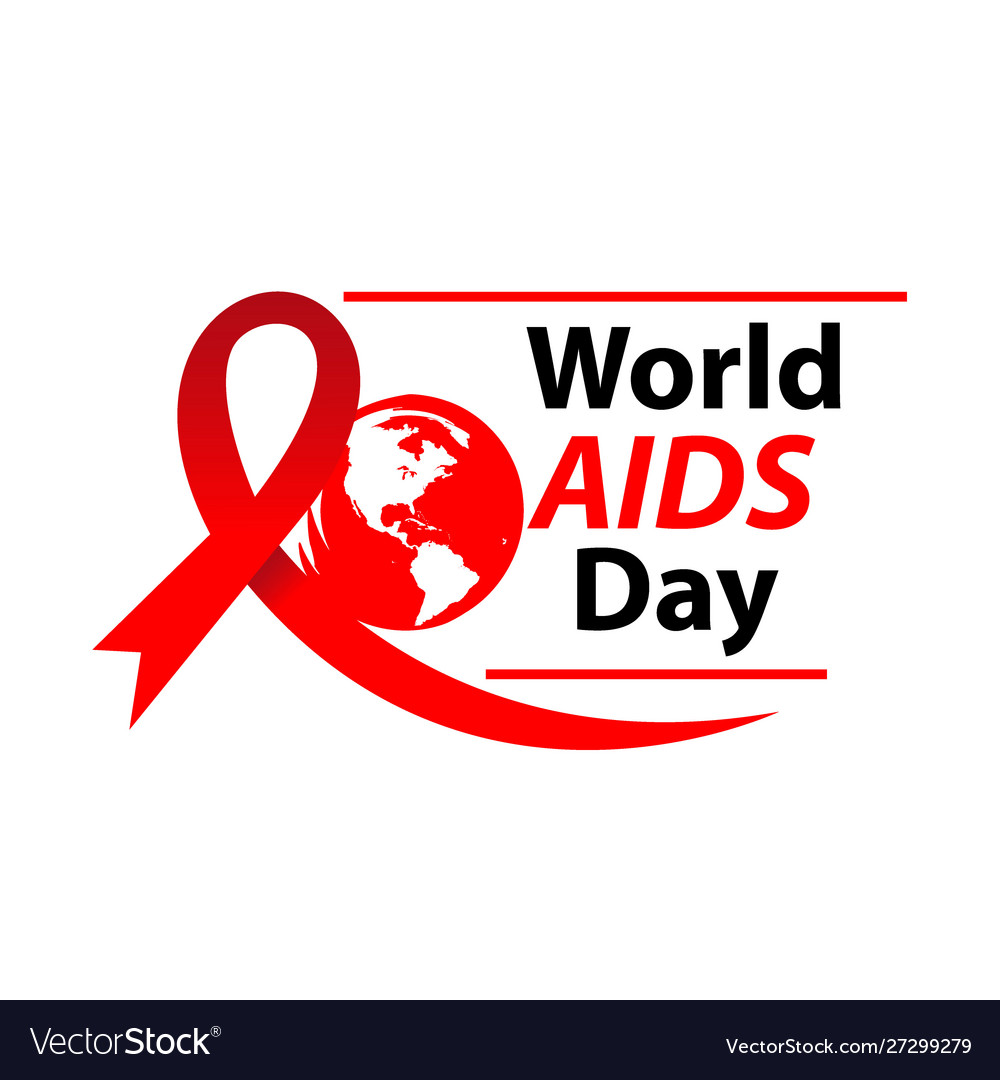 World aids day logoworld logo for web Royalty Free Vector