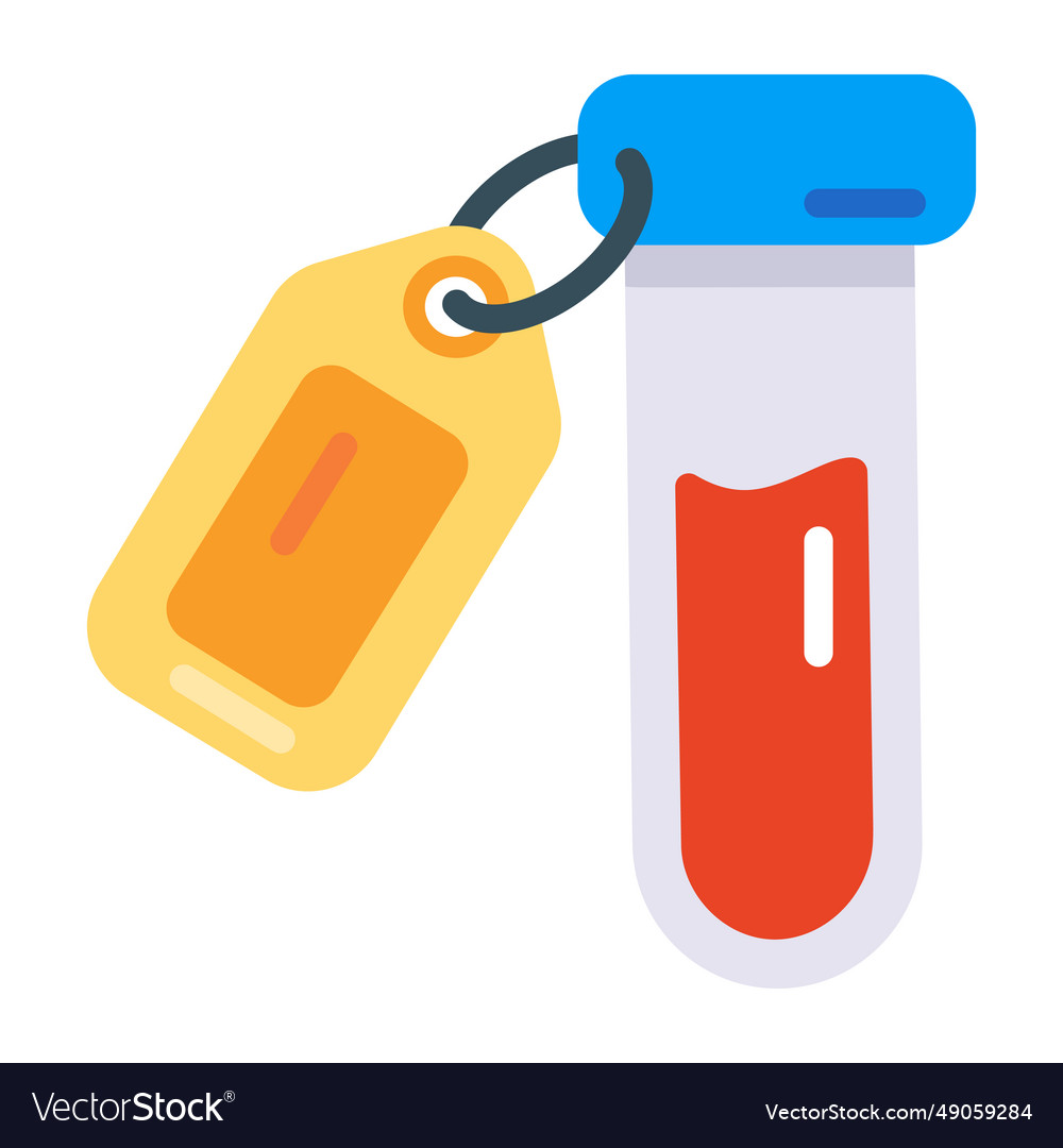 Sample vial Royalty Free Vector Image - VectorStock