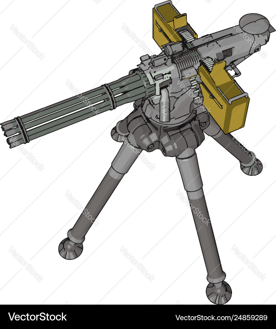 3d on white background a military missile Vector Image