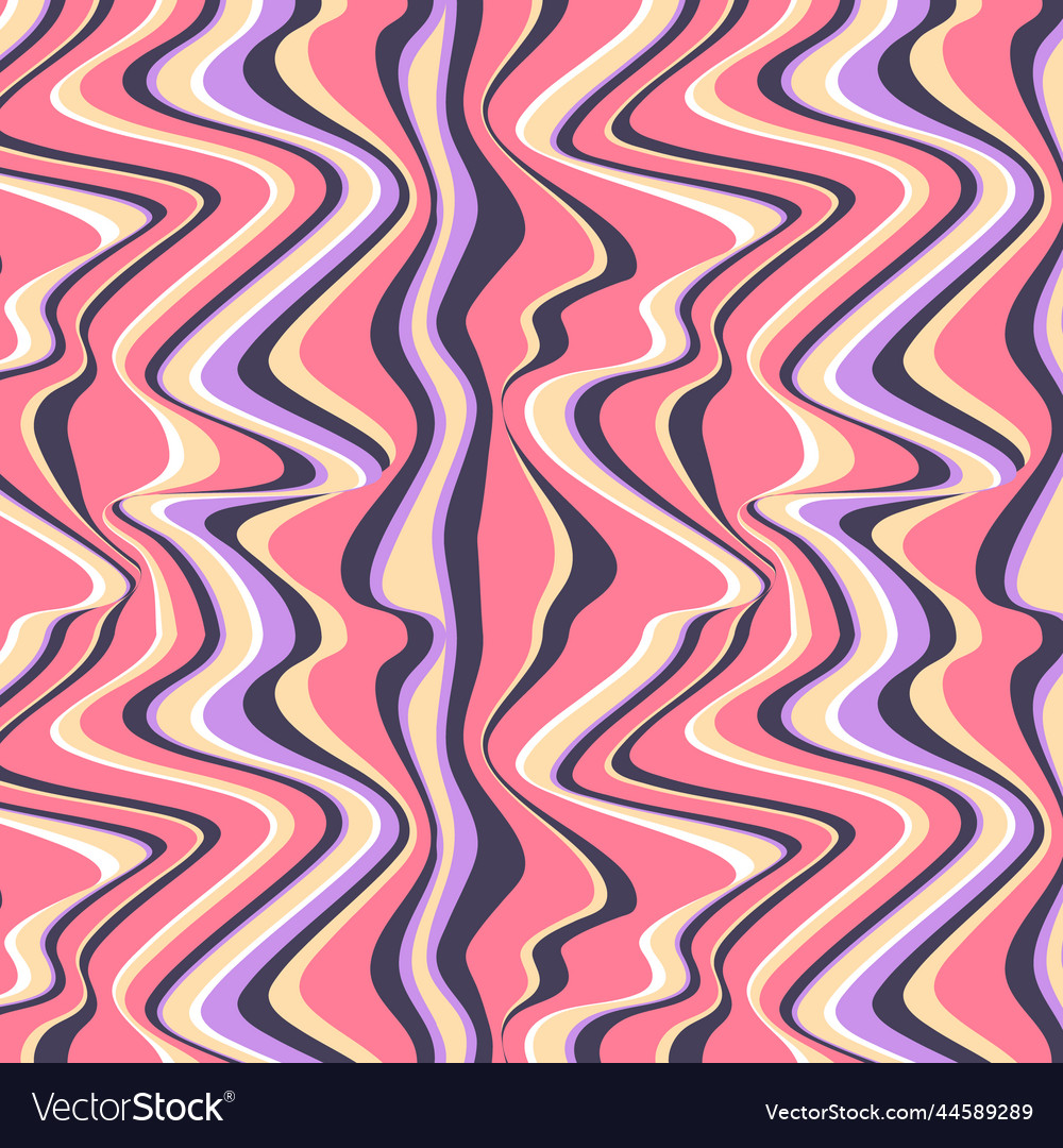 Hand drawn wavy pattern design Royalty Free Vector Image
