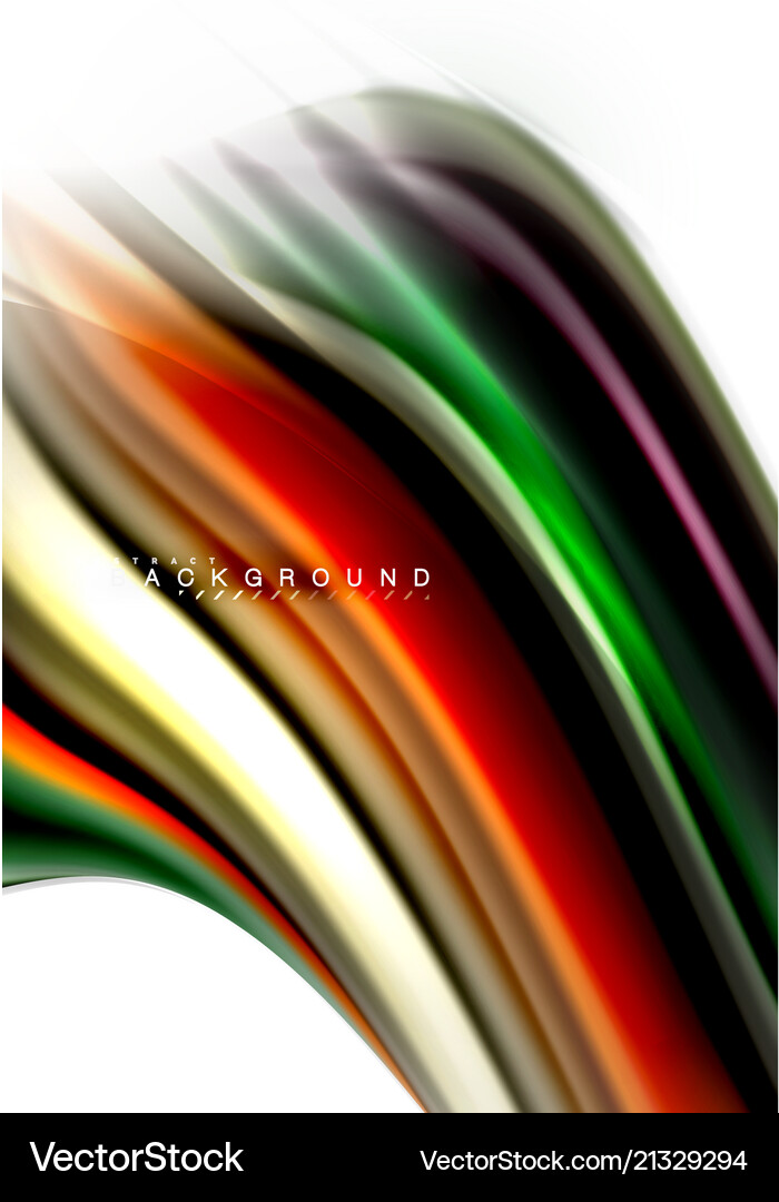 Fluid liquid mixing colors concept on light grey Vector Image