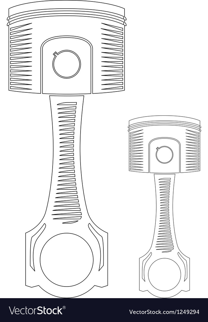 Piston Royalty Free Vector Image - VectorStock