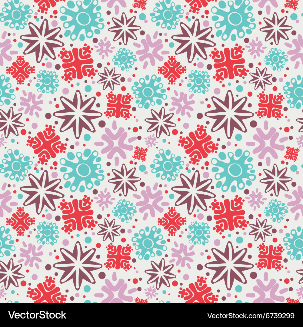 Seamless Christmas Ornament Pattern Royalty Free Vector